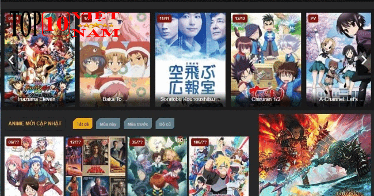 Các Web Xem Anime Online Hay Nhất